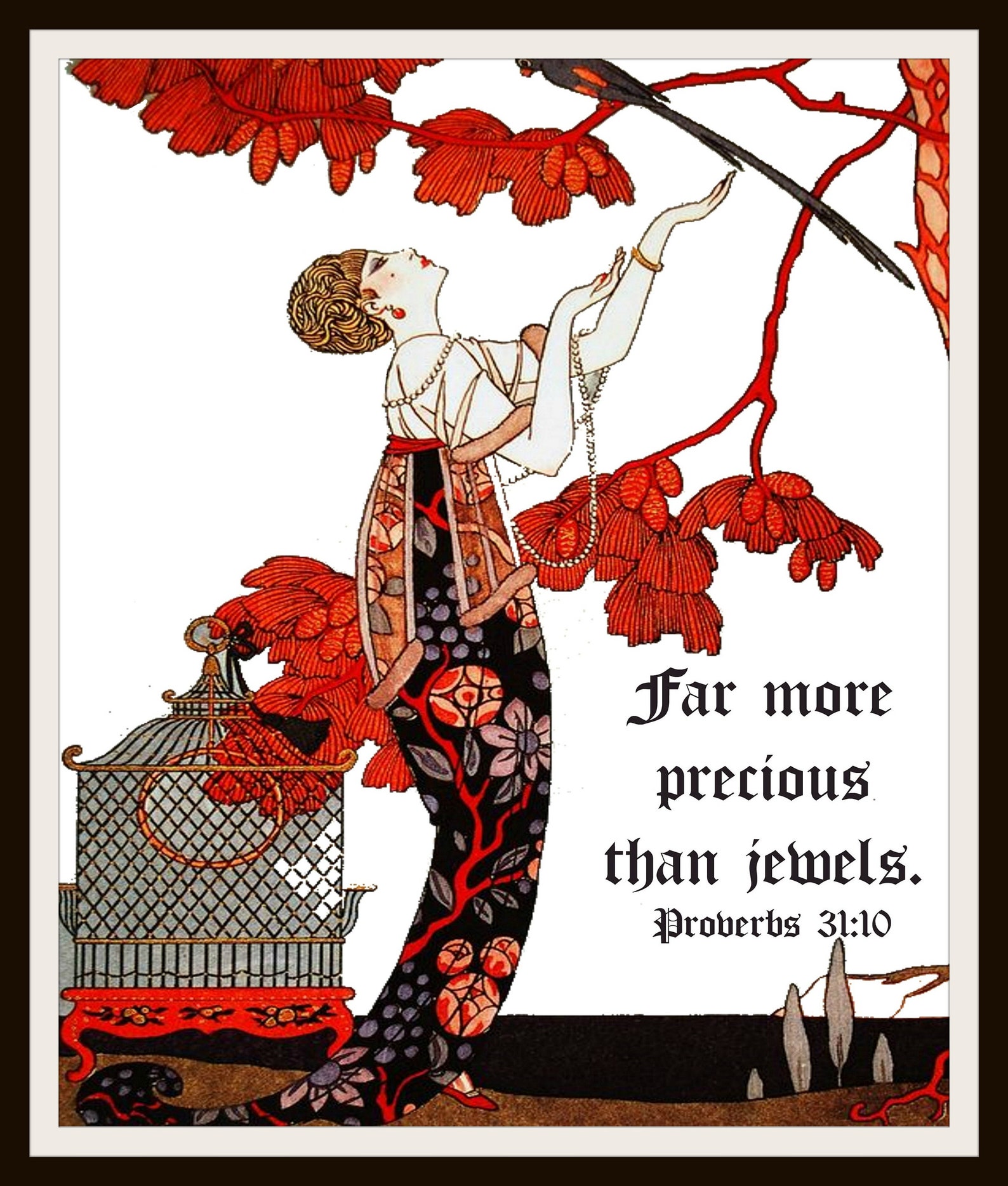 Proverbs 31 Art Deco Mother's Day Art Print Unframed Art - Etsy