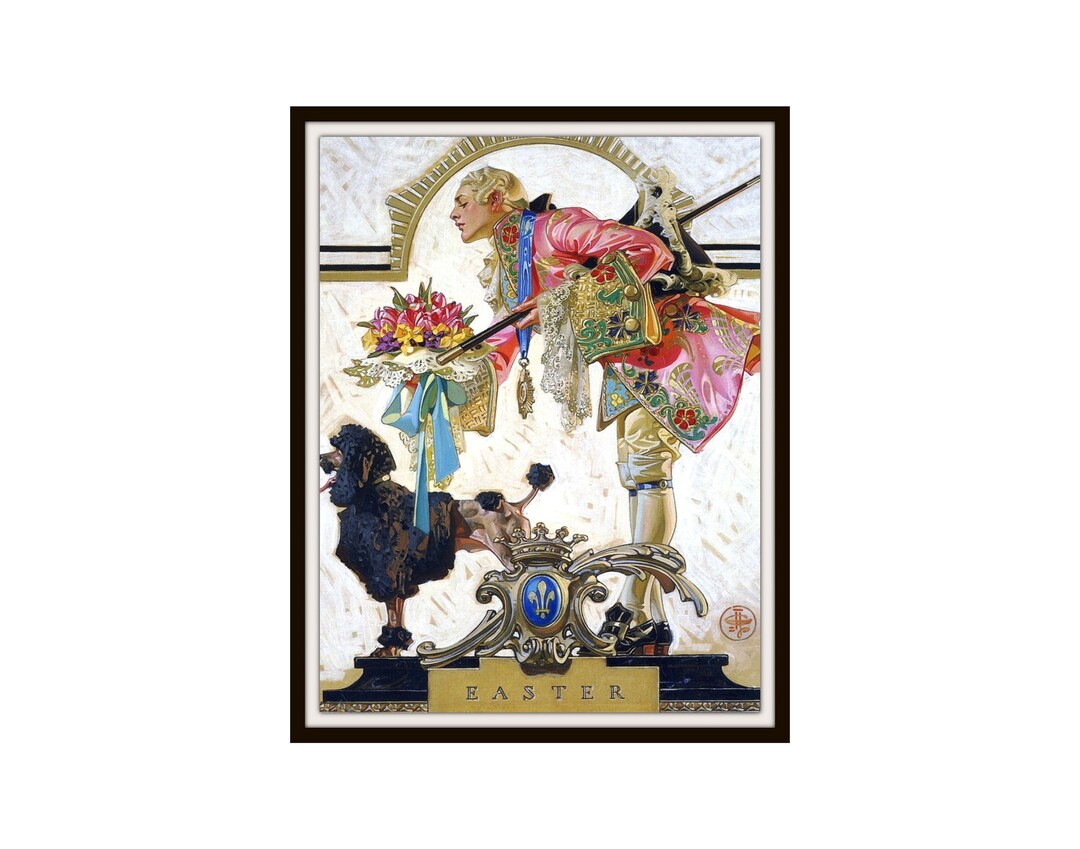 J.C. Leyendecker "easter 2" Magazine Art Reproduction Giclee Art Print ...