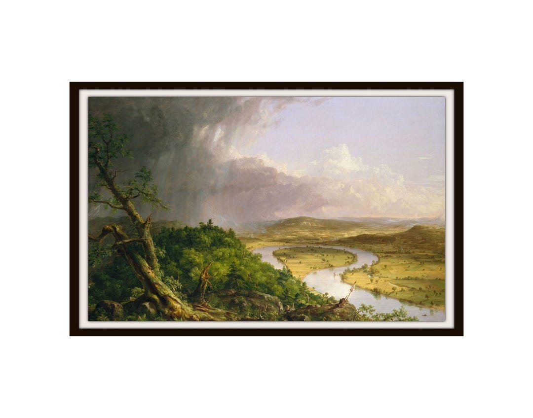 Vintage Thomas Cole "the Oxbow" Art Print, Fine Art Reproductions ...