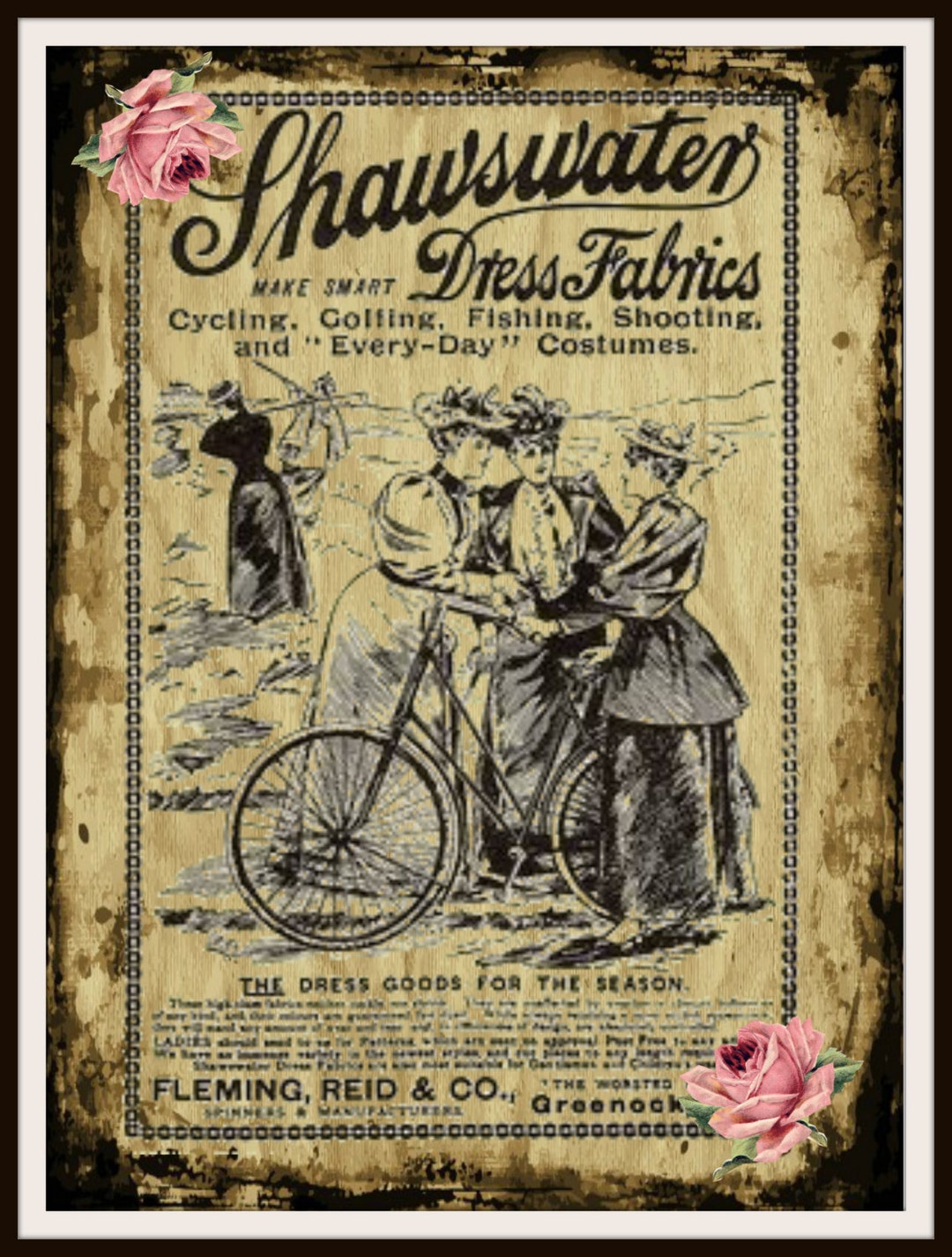 Vintage Art Print Victorian Advertising Ephemera, Print Poster ...