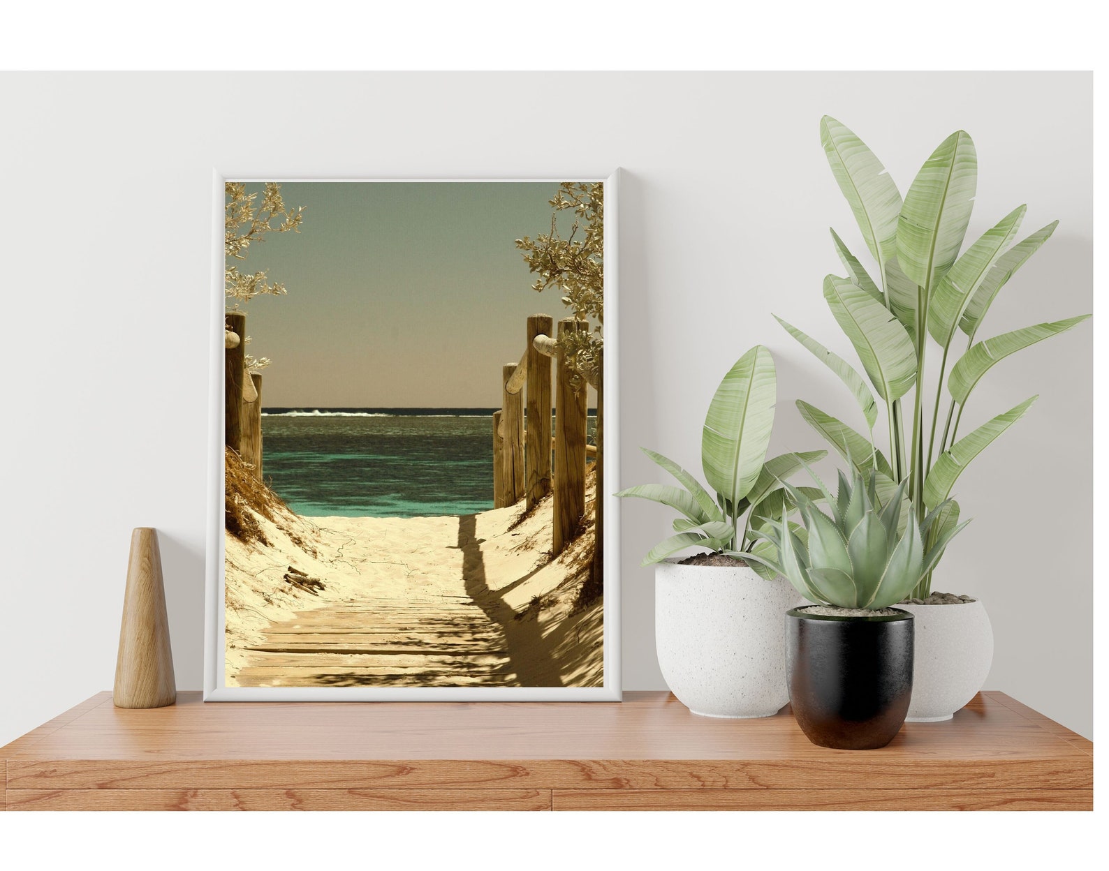 Set of 3 Rustic Beach Coastal Wall Art Giclee Art Prints, Beach House ...