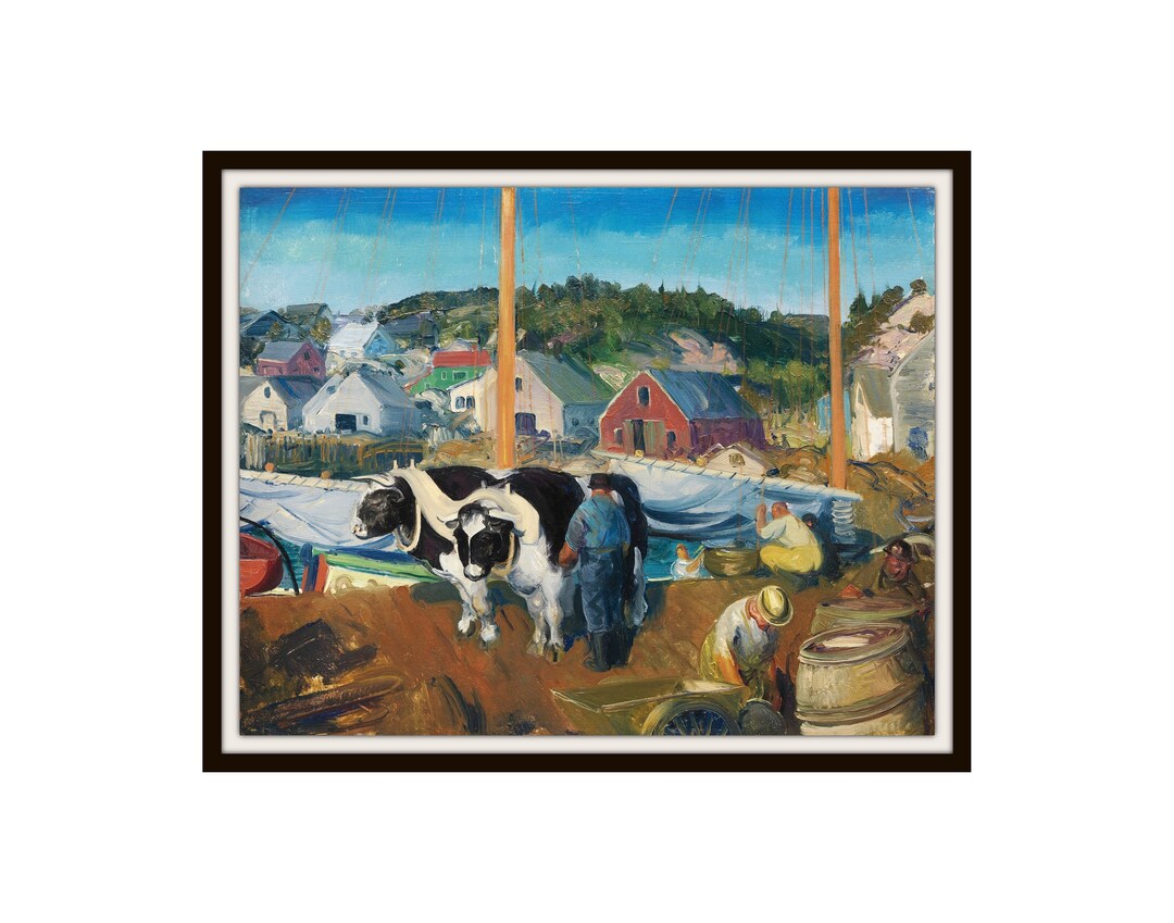George Wesley Bellows "ox Team" Fine Art Reproduction Giclee Art Print ...