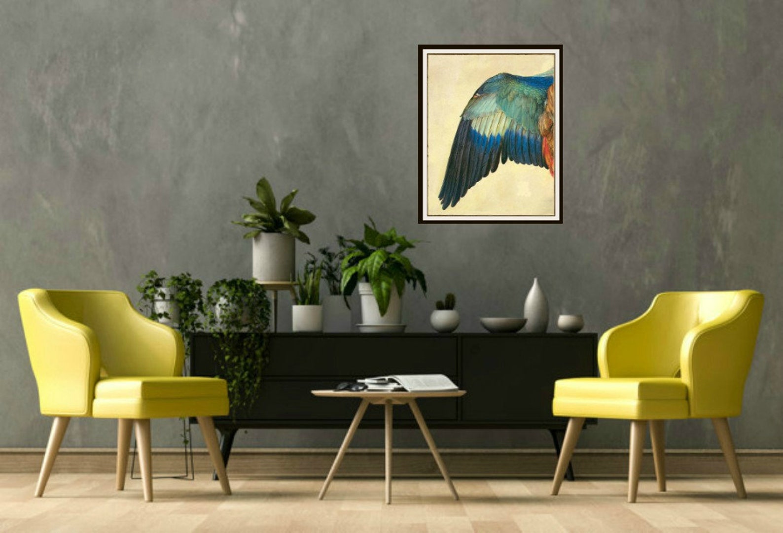Albrecht Dürer 'wing of a European Roller' Watercolor Reproduction ...