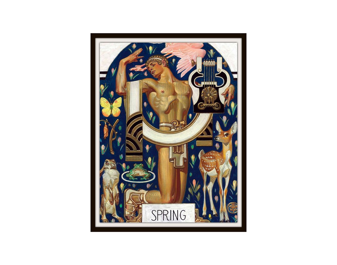 J.C. Leyendecker "spring 2" Magazine Art Reproduction Giclee Art Print ...
