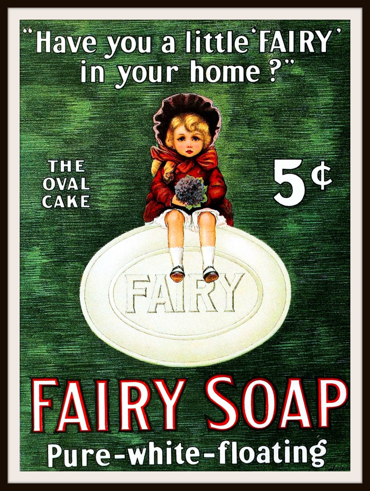 Printed Vintage Soap Ad Poster Art Image Reproduction, Printed Sheet ...