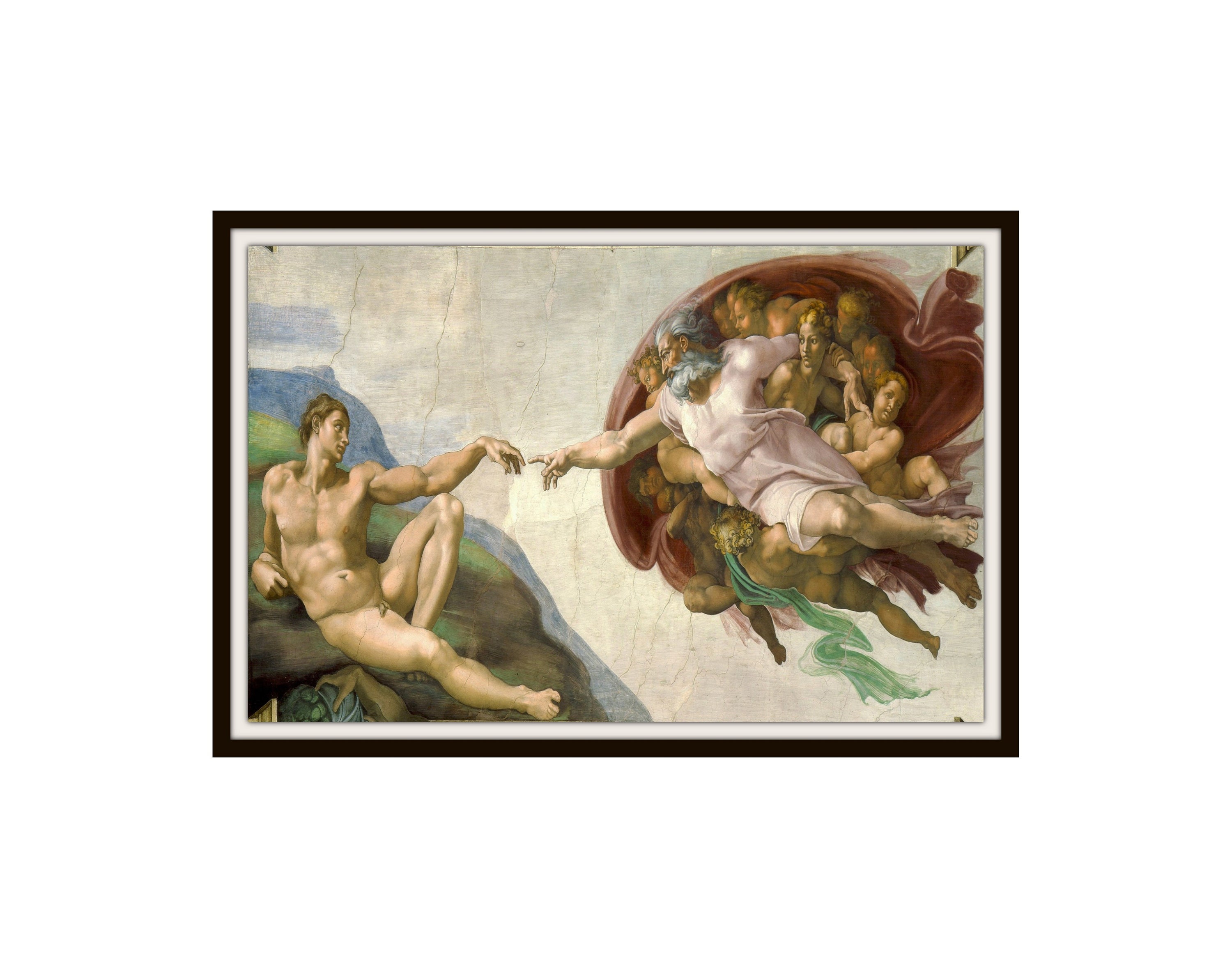 Michelangelo Vintage Art Print the Creation of - Etsy