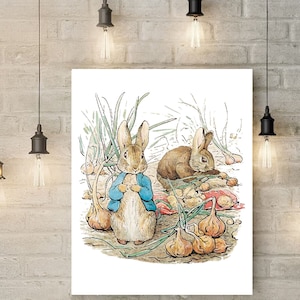 Set of 6 Beatrix Potter " Peter Rabbit" Giclee Art Print Reproductions ...