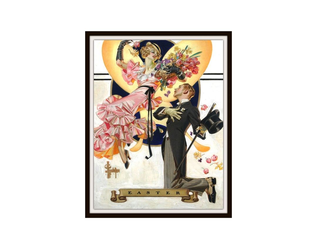 J.C. Leyendecker "easter" Magazine Art Reproduction Giclee Art Print ...