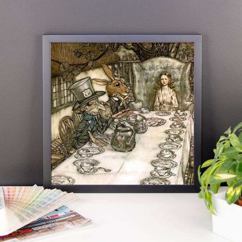 Arthur Rackham Alice in Wonderland Framed Poster, Arthur Rackham ...
