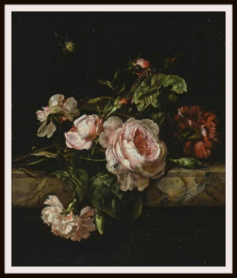 Set of 3 Floral Botanical Fine Art Roses Print Reproductions | Etsy