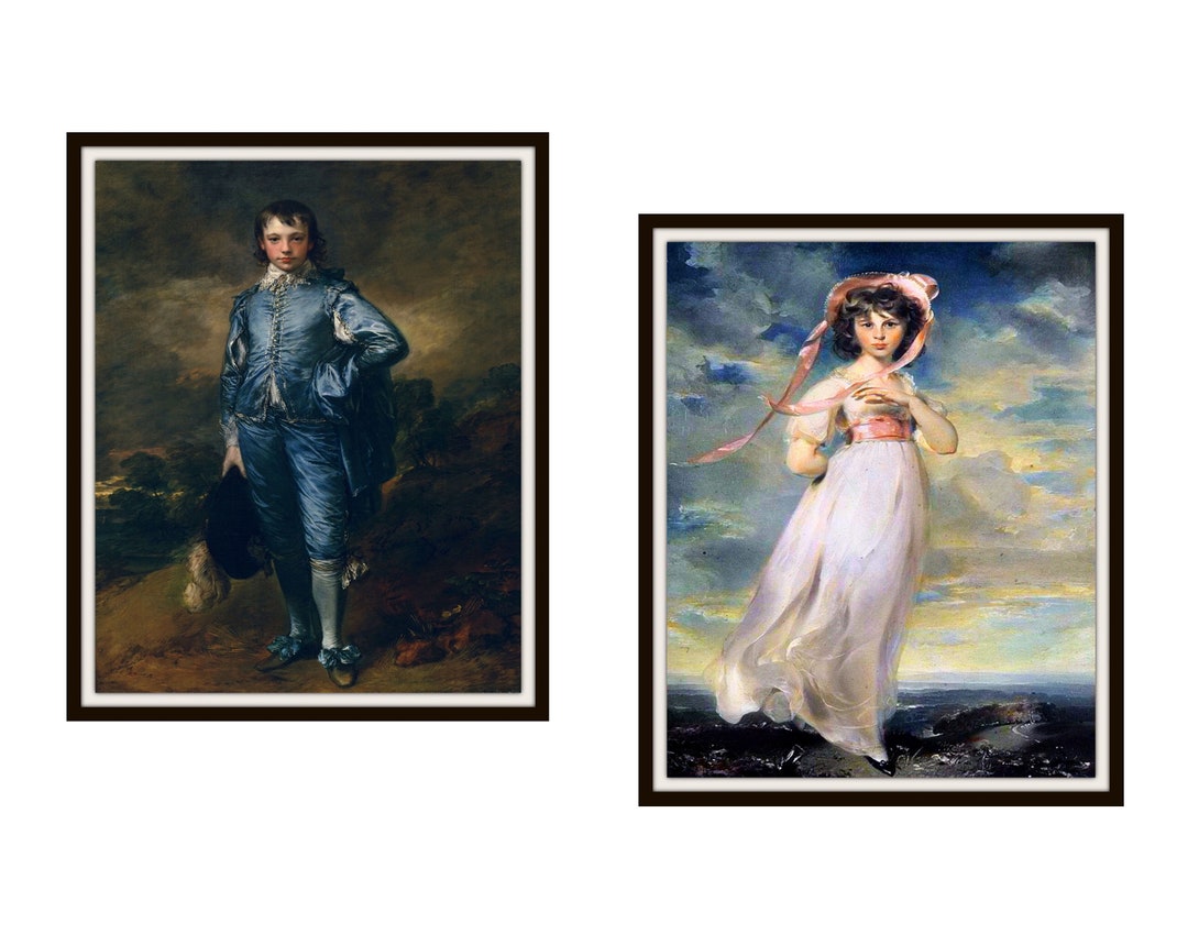 Set of 2 "pinkie" and "blue Boy" Museum Quality Fine Art Giclee Art ...