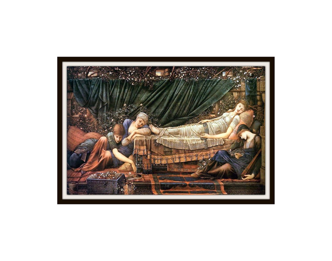 Edward Burne-jones Art Print "the Rose Bower" Giclee Art Print, Fine ...