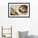 Michelangelo Vintage Art Print the Creation of Adam Reproduction Giclee ...