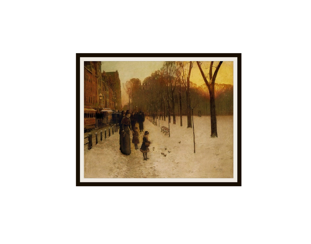 Childe Hassam "boston Common at Twilight" Reproduction Giclee Art ...