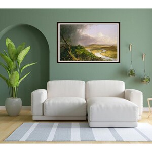 Vintage Thomas Cole "the Oxbow" Art Print, Fine Art Reproductions ...