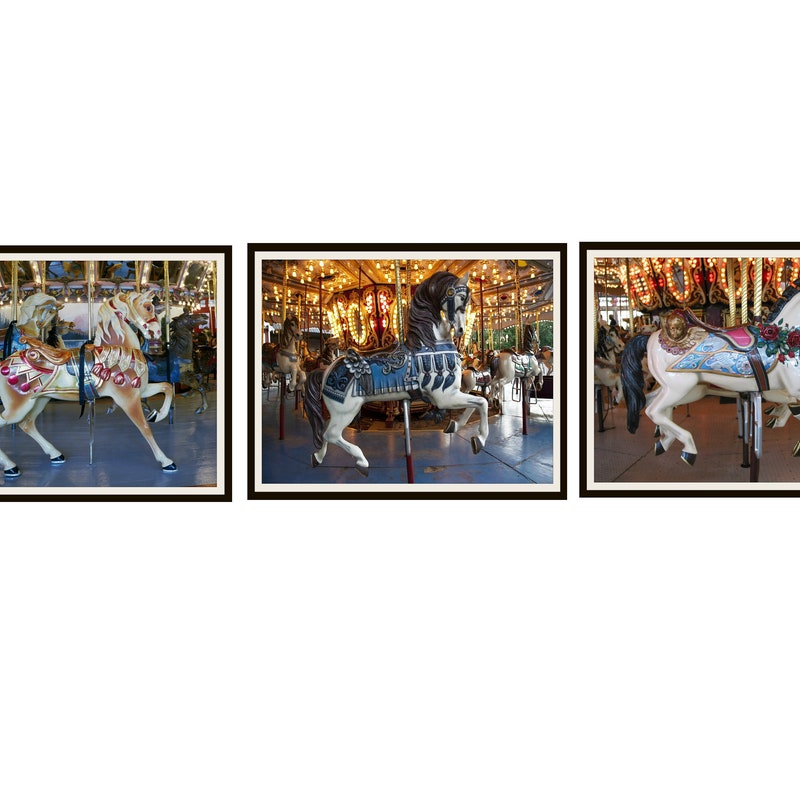 Carousel Horse Art - Etsy