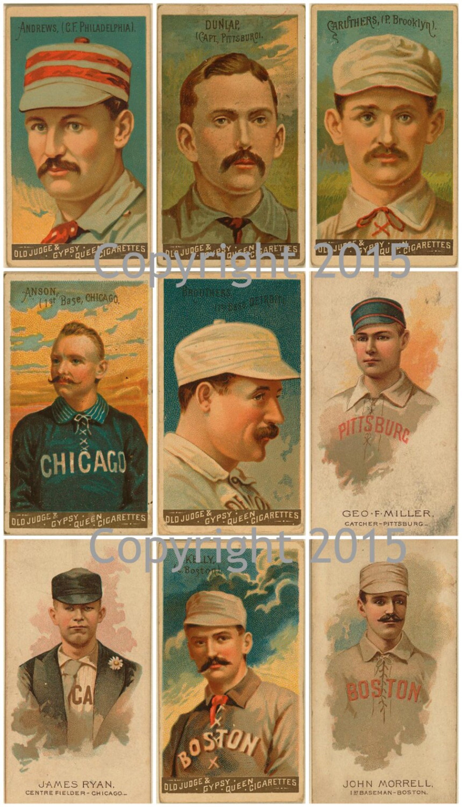 Printed Vintage Baseball Collage Sheet 102 8.5 X 11 Printed - Etsy