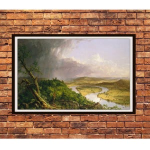 Vintage Thomas Cole "the Oxbow" Art Print, Fine Art Reproductions ...