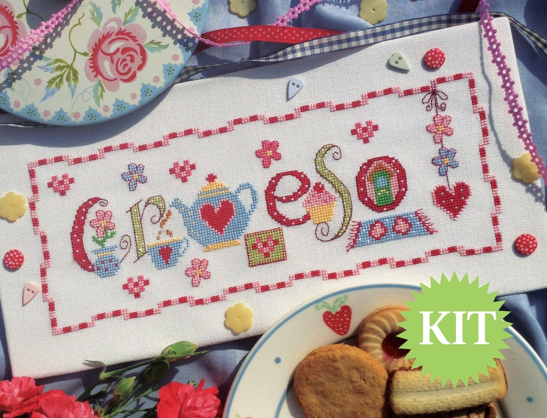 Croeso "welcome" - Welsh Welcome Cross Stitch Printed PATTERN or KIT - Etsy