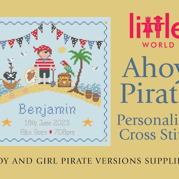 Pirate Cross Stitch - Etsy