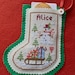 Mini Christmas Stocking Chart Kit Pattern Cross Stitch - Etsy