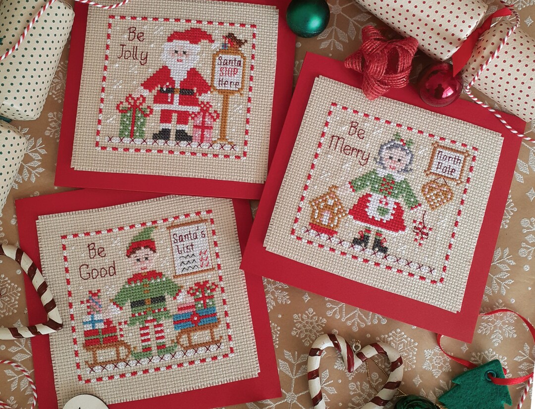 Santa and Co Mrs Claus Elf Cross Stitch Chart - Digital Format PDF ...