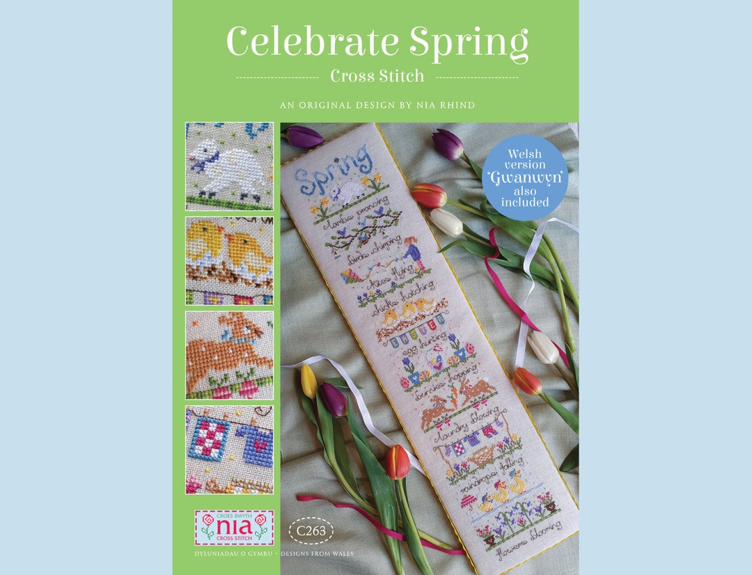 Celebrtae SPRING - Gwanwyn CHART KIT Counted Cross Stitch - Etsy