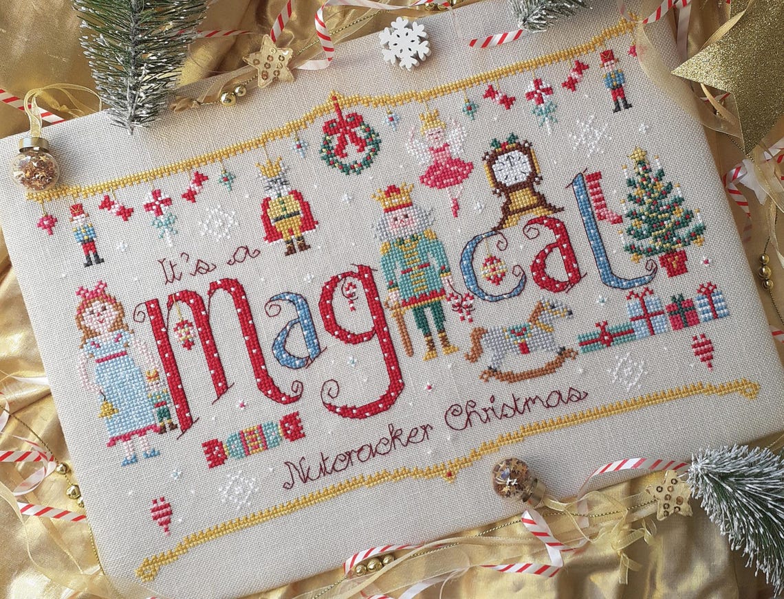 MAGICAL Nutcracker - PDF Pattern Christmas Cross Stitch Digital ...