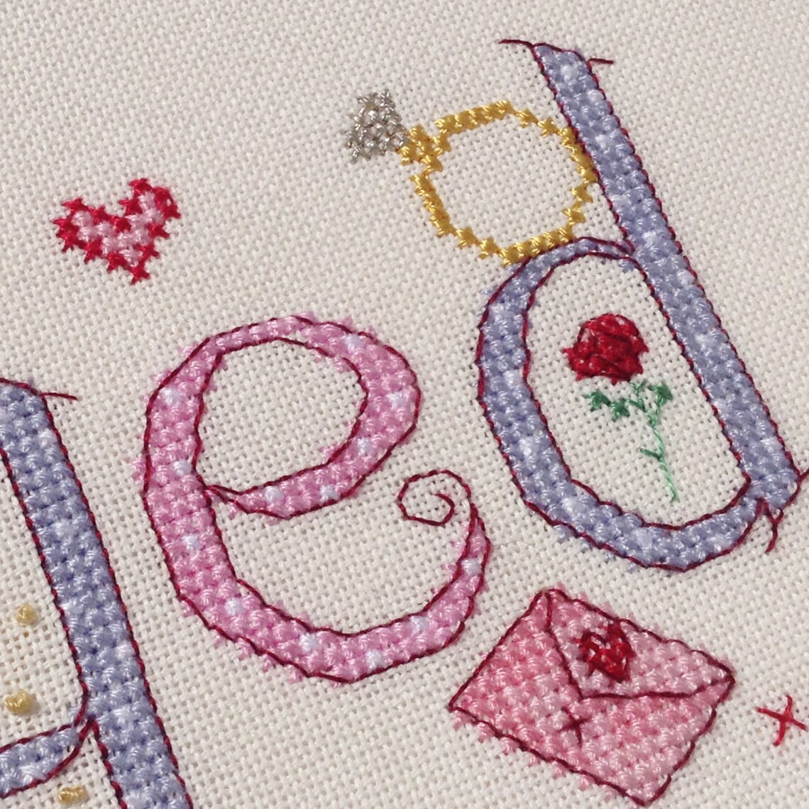 ENGAGED Customisable Cross Stitch Printed PATTERN or KIT - Etsy