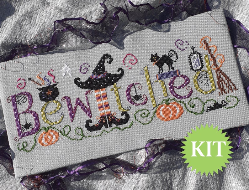 Bewitched Cross Stitch PATTERN or KIT - Etsy