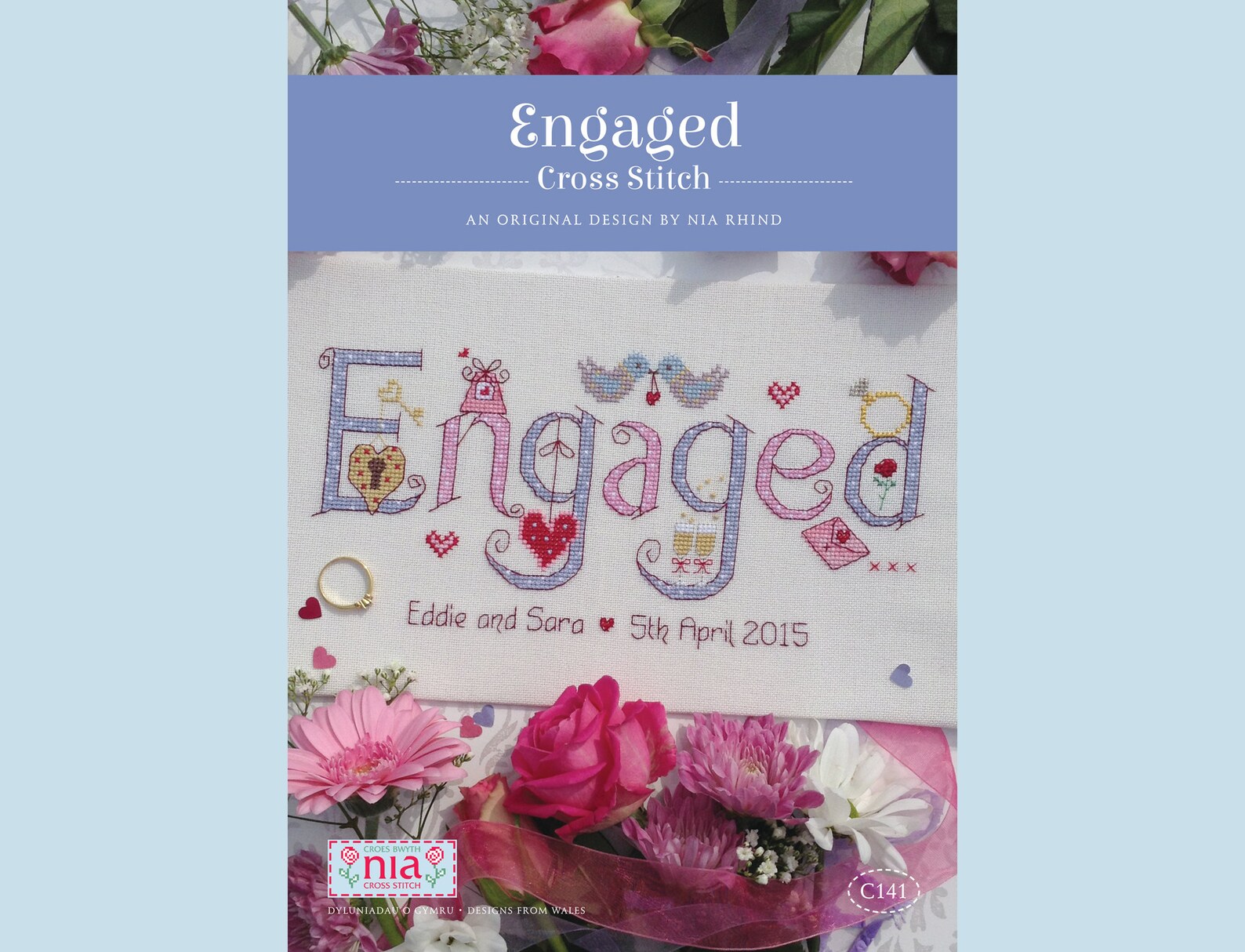 ENGAGED Customisable Cross Stitch printed PATTERN or KIT | Etsy