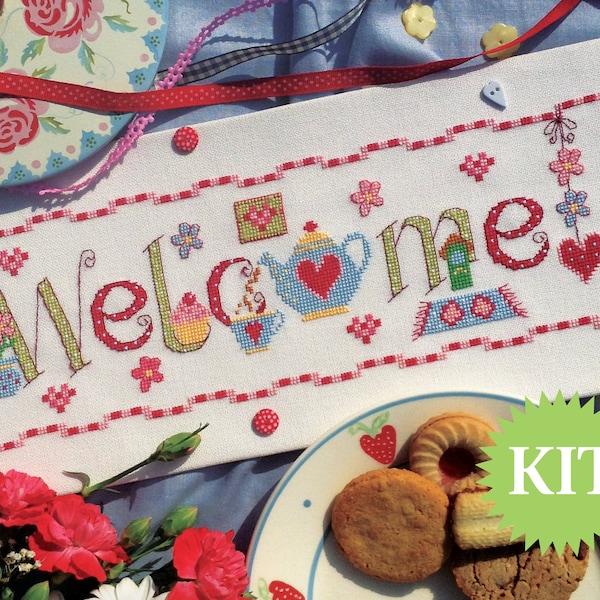 Welcome Cross Stitch - Etsy UK