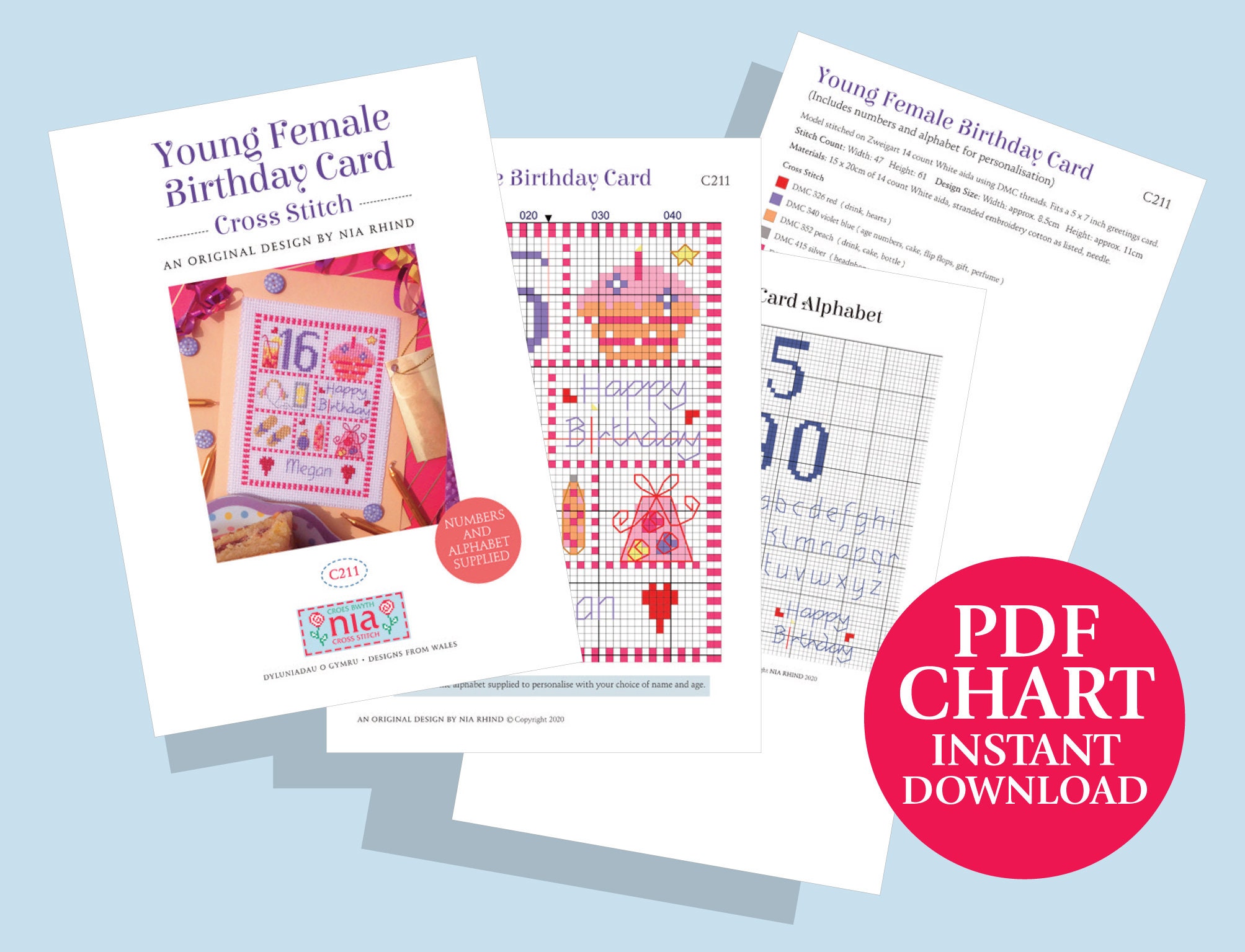 Young Female Birthday Card Customisable With Numbers and - Etsy UK