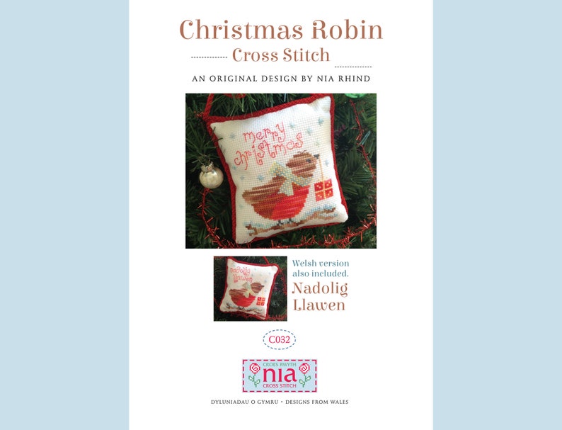 Christmas Robin Cross Stitch Downloadable PDF Pattern - Etsy UK