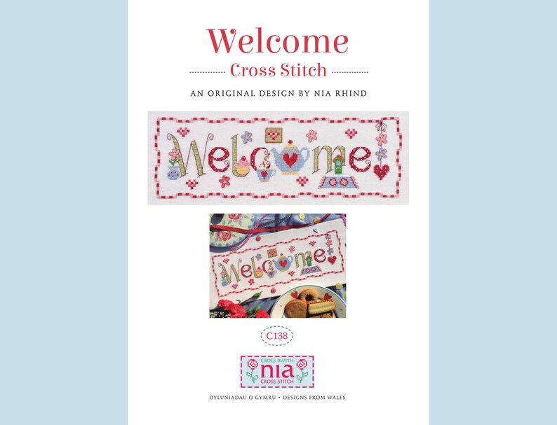 Welcome Cross Stitch PDF Downloadable Pattern - Etsy