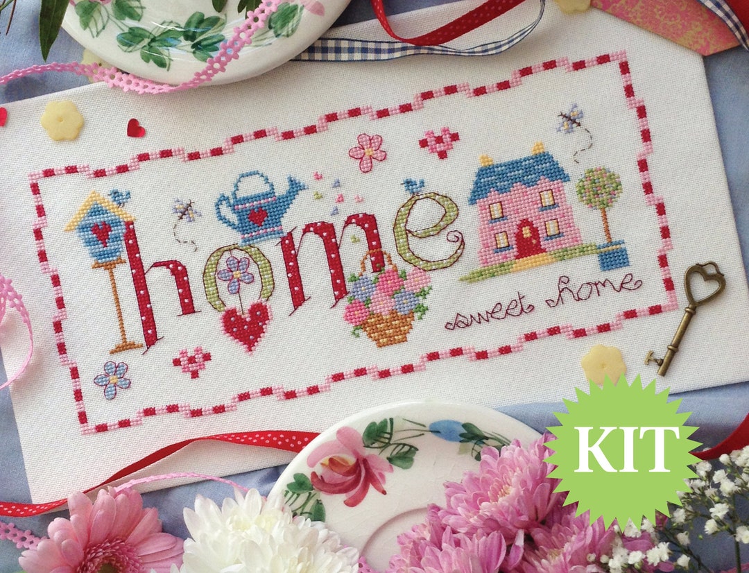 Home Cross Stitch Printed PATTERN or KIT - Etsy