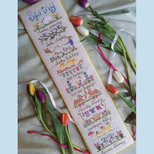 Celebrtae SPRING Gwanwyn CHART KIT Counted Cross Stitch - Etsy