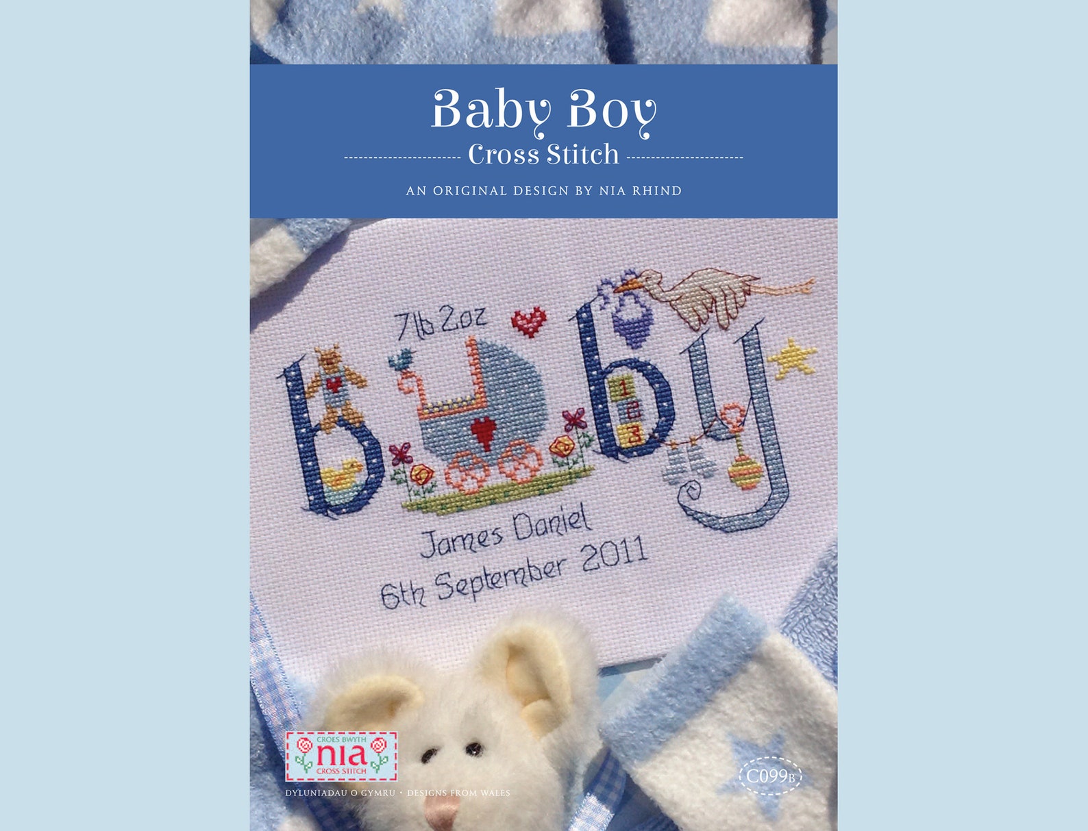 Baby BOY Customisable Cross Stitch Printed PATTERN or KIT - Etsy