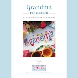 GRANDMA - Customisable Cross Stitch Chart - Digital Format PDF Pattern ...