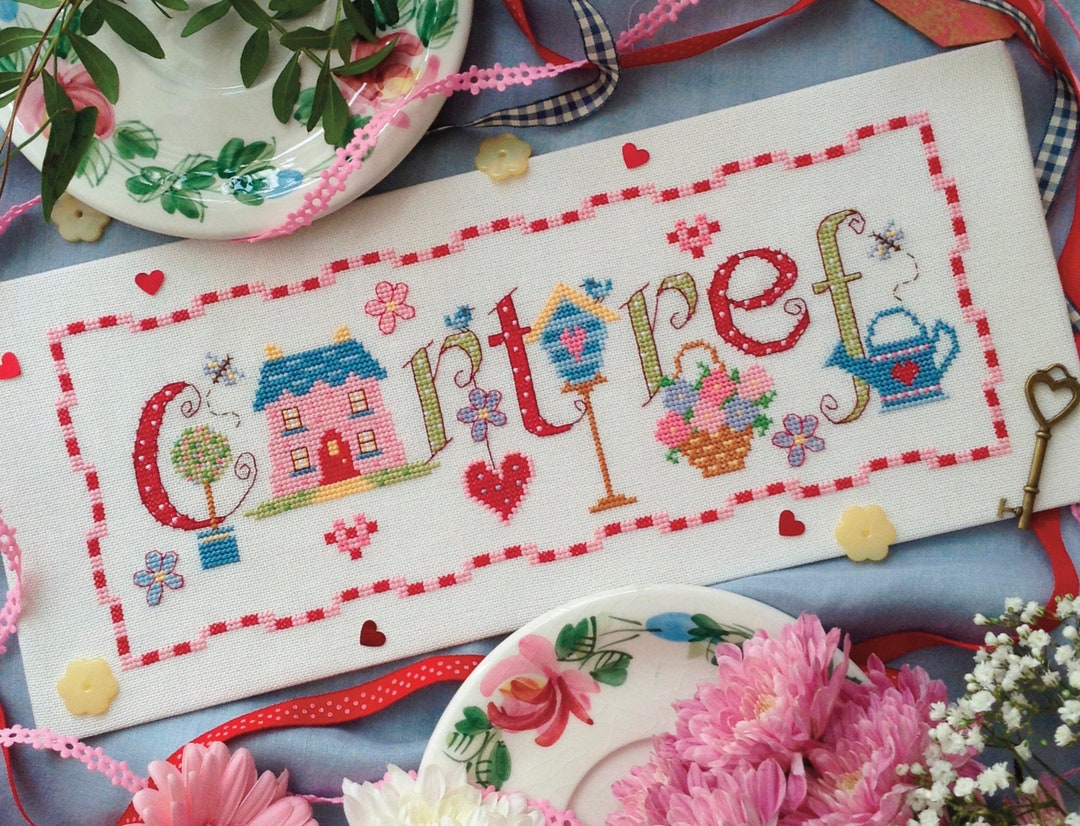 Cartref - Welsh Home Cross Stitch Digital PDF Pattern - Etsy UK