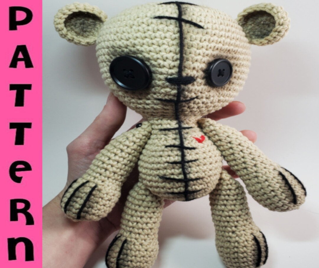 Crochet Voodoo Teddy Bear Amigurumi Pattern (digital Download PDF) - Etsy