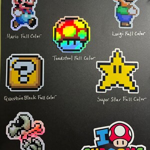Mario Bros. Yoshi Waterproof Sticker Super Mario Brothers Decals Video ...