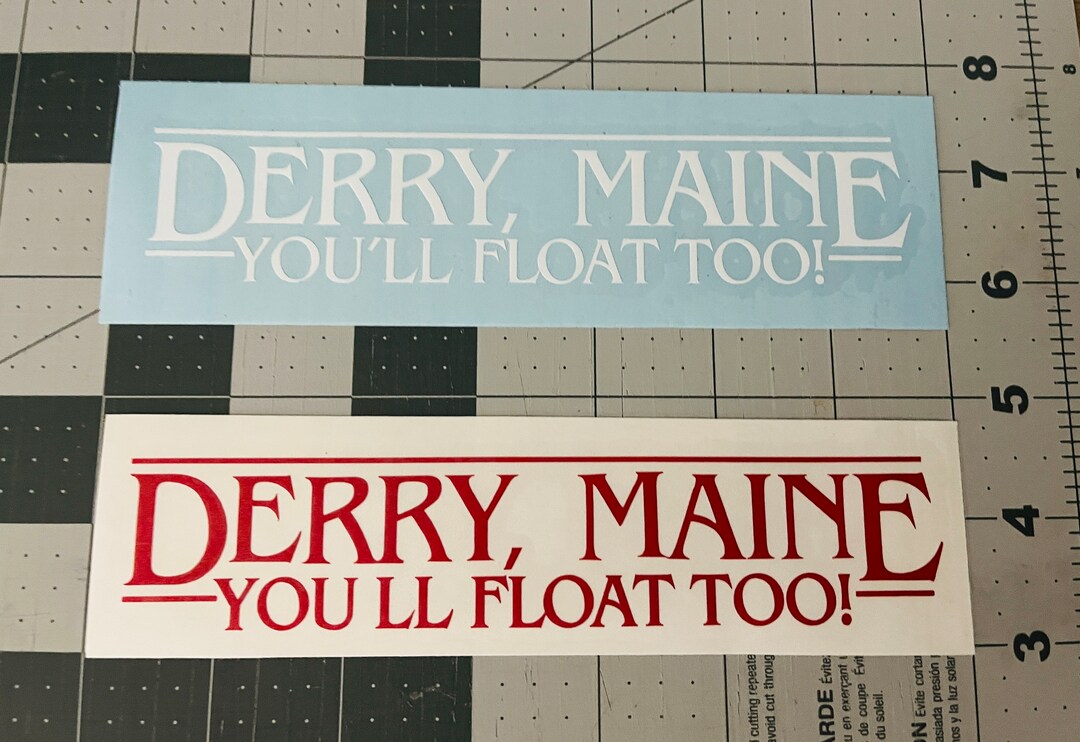 Derry, Maine Car Decal | Stephen King's IT Derry Maine Red Balloon Car ...