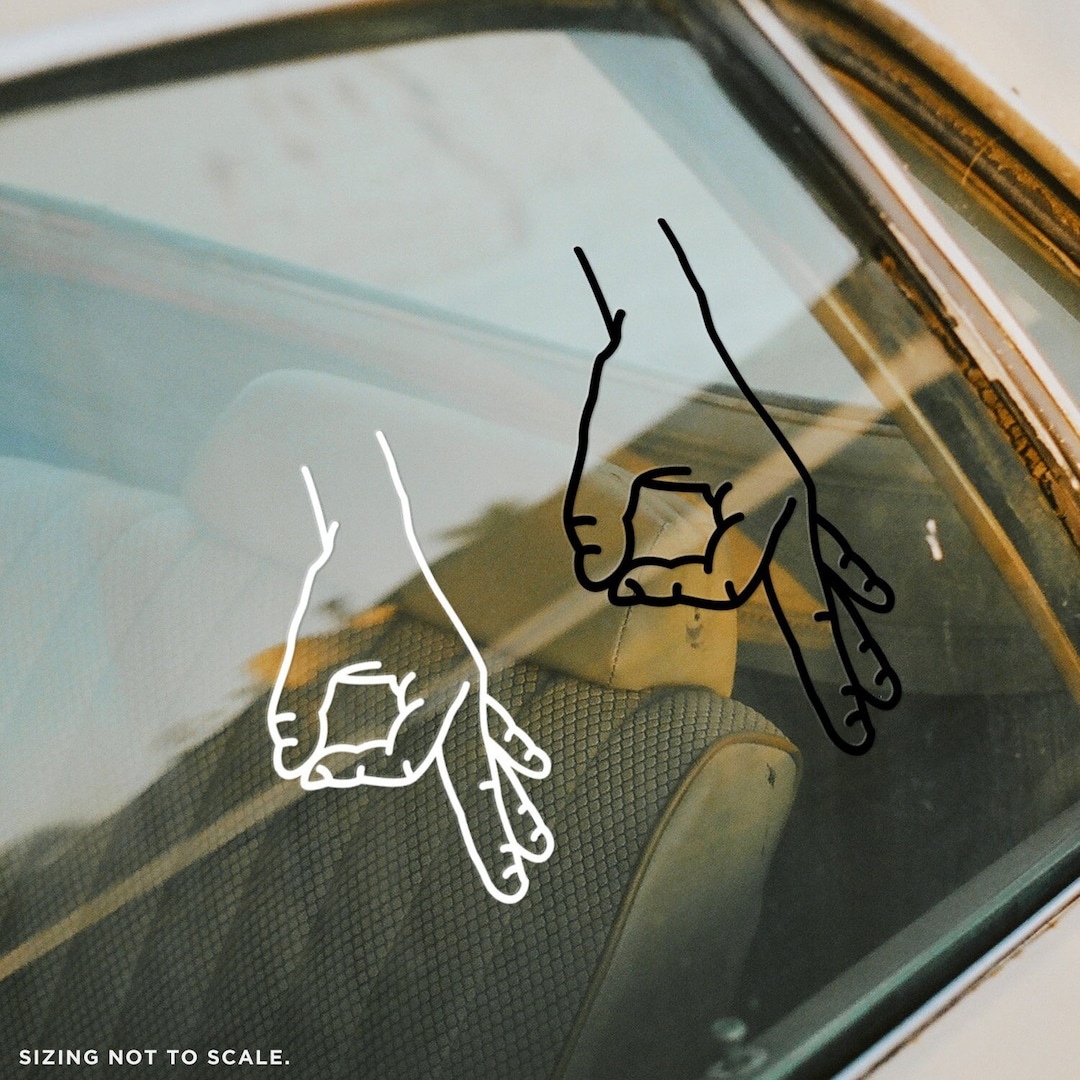 Ballgazer the Circle Game you Looked Car Decal Finger - Etsy