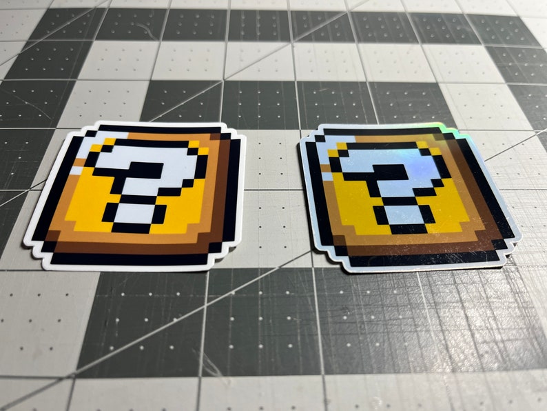 Mario Bros. Question Box Waterproof Sticker Super Mario Brothers Decals ...
