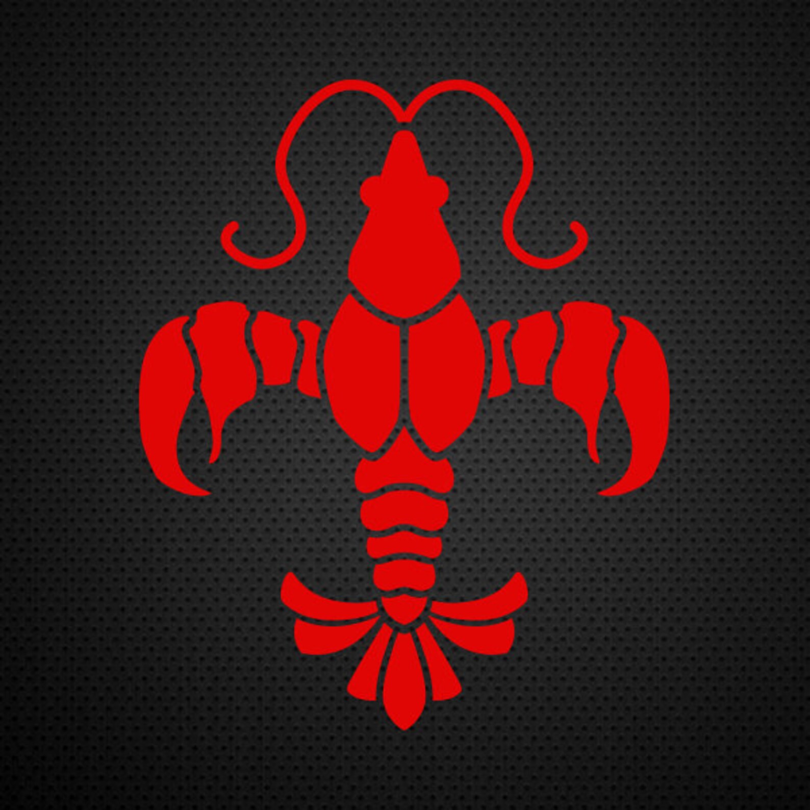 Crawfish Fleur De Lis Car Decal Southern Crawfish Mudbug | Etsy