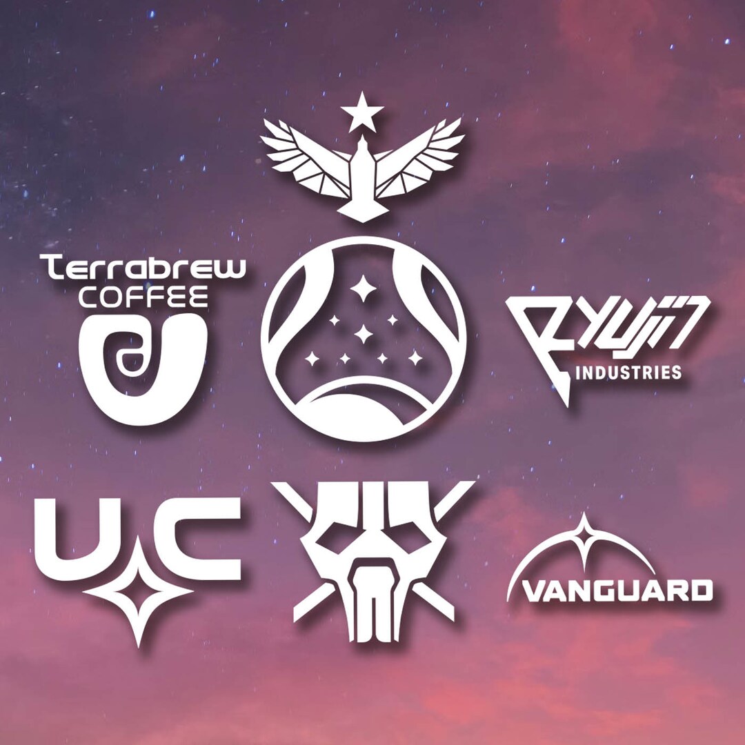 Starfield Car Decals Pack, Constellation Stickers, United Colonies ...