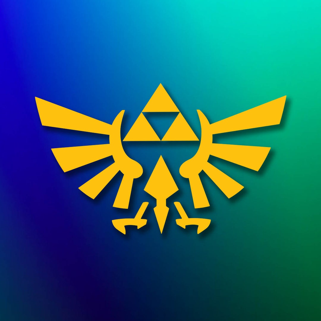 Hylian Crest Vinyl Decal - Legend of Zelda - Etsy