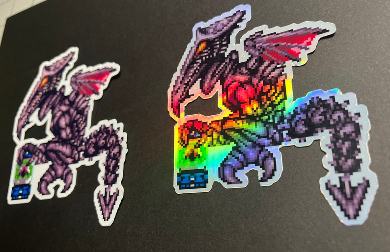 Super Metroid Ridley Decals, Video Game Stickers, Samus Aran Helmet ...