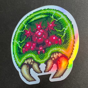 Super Metroid 8-bit Metroid Laptop Decals, Video Game Decals and ...